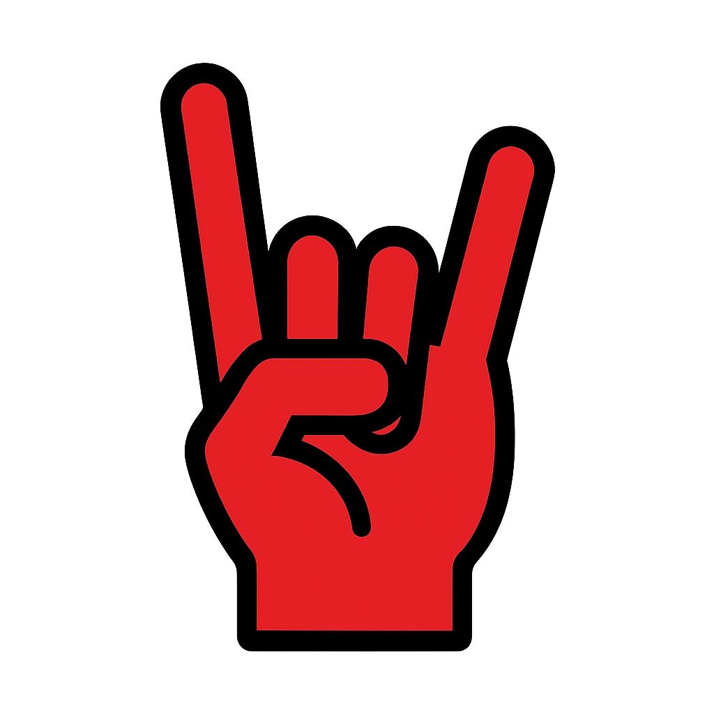 Metal horns loading icon